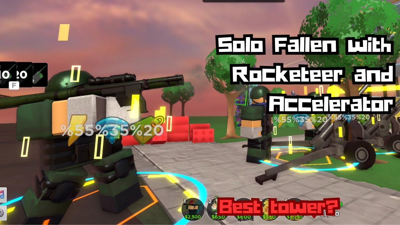 Solo Fallen mode with Rocketeer | TDS | Roblox - YouTube