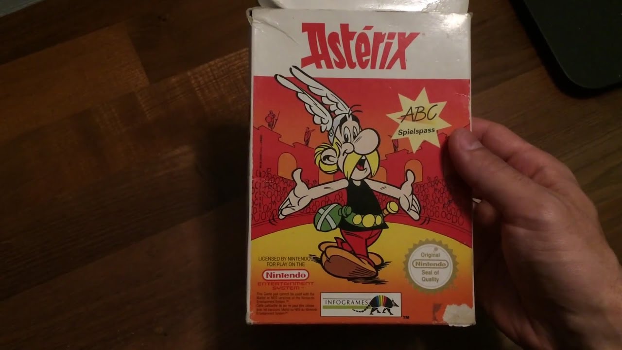 Asterix NES Cartridge and Box PAL french - YouTube