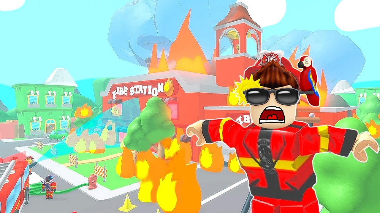 ESCAPE the FIRE STATION OBBY! Roblox - YouTube