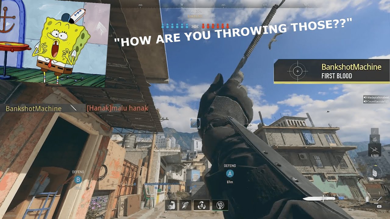 The BEST Crossmap Reactions | MW2 Search & Destroy Off Spawn Throwing ...