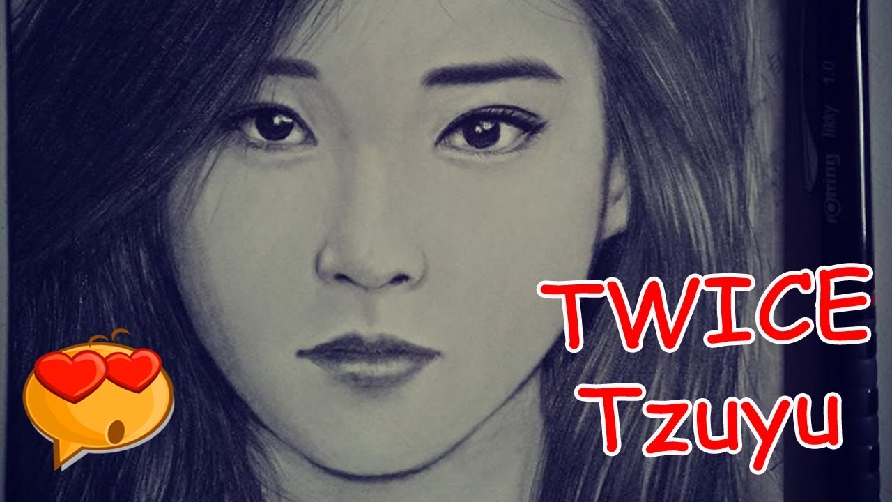 Drawing TWICE : Tzuyu 쯔위 - YouTube