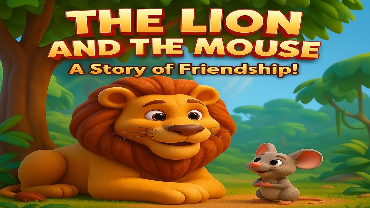 The Lion and The Mouse: A Story of Friendship | Moral Story for Kids ...