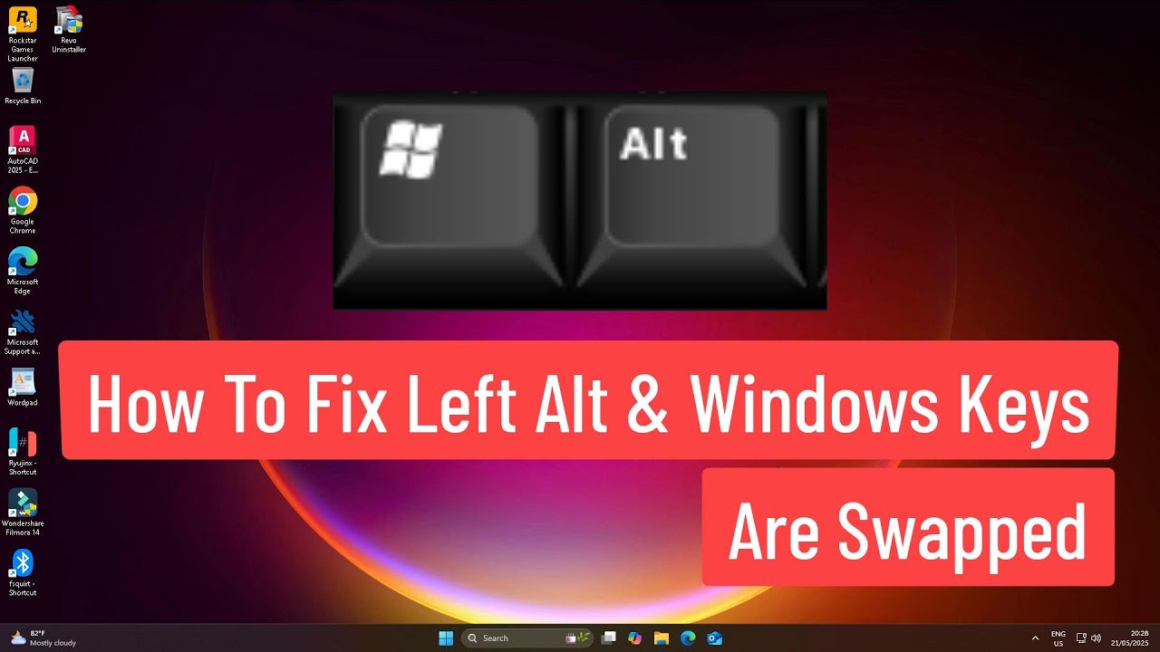How To Fix Left Alt & Windows Keys Are Swapped On Windows 11/10 - YouTube