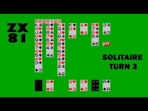 SOLITAIRE (2024) Playthrough, ZX81 2K + Chroma + QS UDG - YouTube