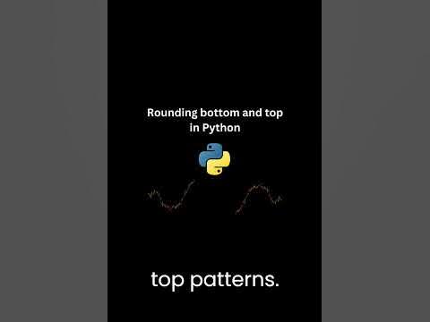 Detect Rounding bottom patterns in Python - YouTube