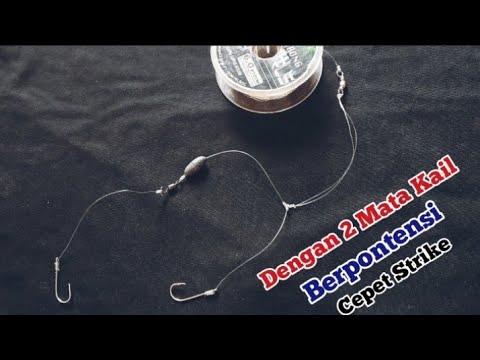Settingan Pancing Dasaran 2 Mata Kail - YouTube