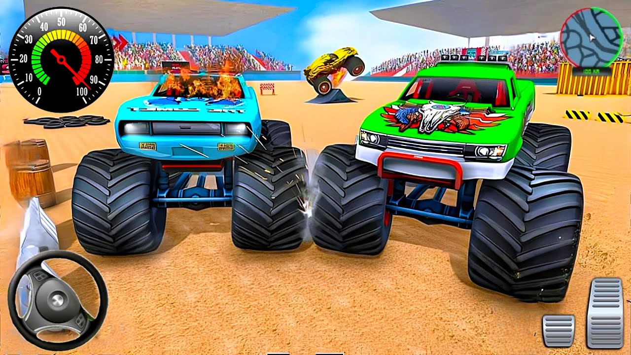 Monster Truck Demolition Game - Extreme Car Crash Simulator | Android ...