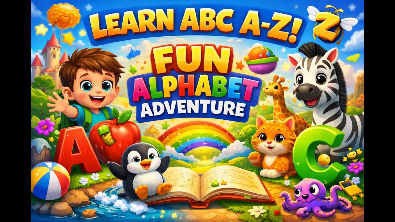 Learn ABC Alphabet A-Z | Fun Kids Learning Video | 3D Animated Alphabet ...