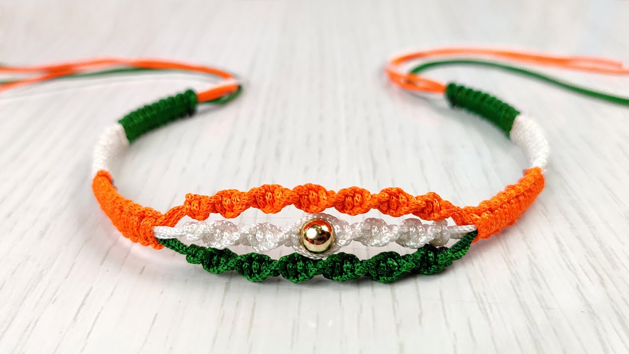 Independence Day Craft | Super Easy Handmade Bracelet | DIY Tricolor ...