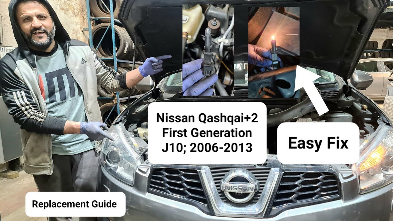how to change position lamp on Nissan Qashqai + 2 mk1 #nj10 #headlight ...
