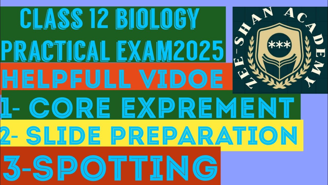 Class 12 biology practical 2025 | Spotting | how to do SPOTTING - YouTube
