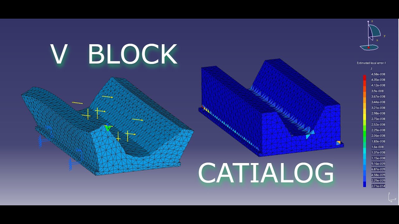 V Block with CATIA V5 - YouTube