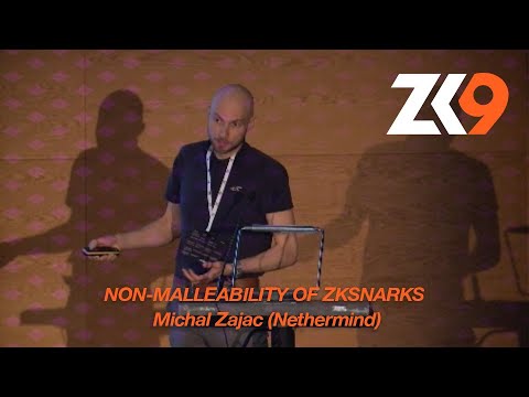ZK9: Non-malleability of zkSNARKs - Michal Zajac (Nethermind) - YouTube