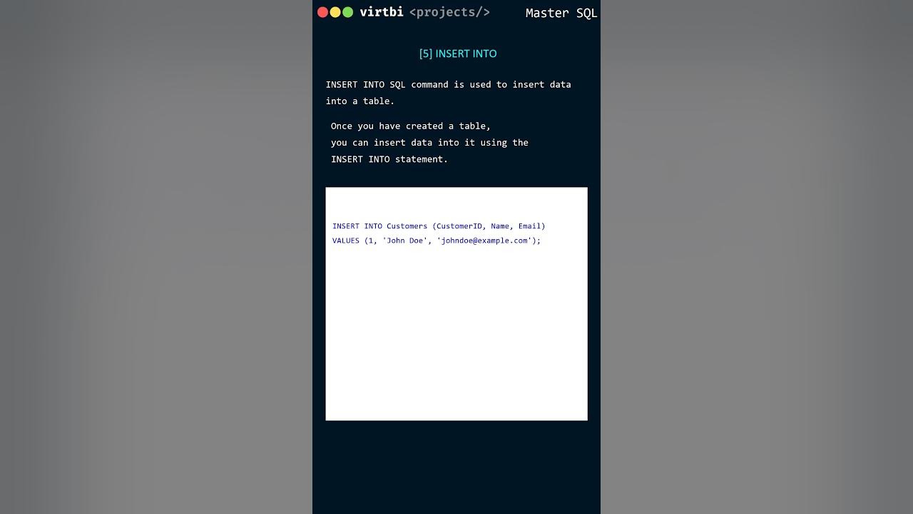 MS SQL Server Database Concepts: What is INSERT INTO and How to add data into a Table using it ...