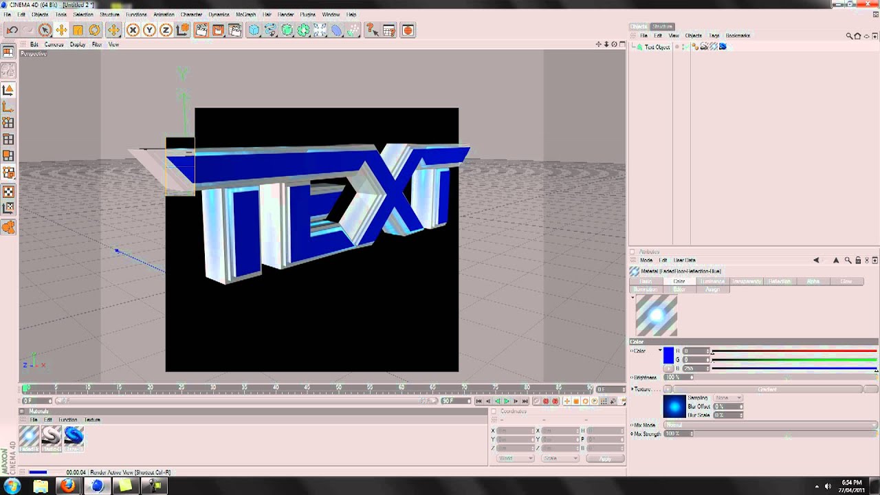 Cinema 4d | Text - Special Glow Tutorial - YouTube