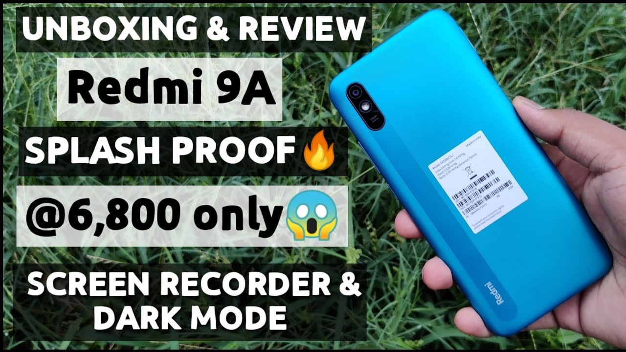 Redmi 9A : Unboxing & Review | Camera🔥?|Performance? |@6800rs only ...