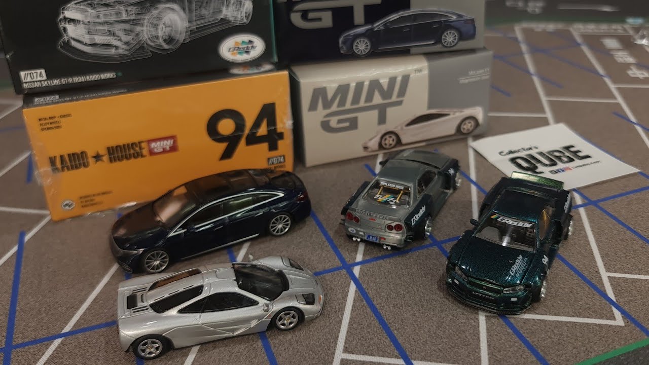 FirstLook MiniGT KaidoHouse GREDDY GTR R34 w CHASE, NEW MCLAREN F1 ...