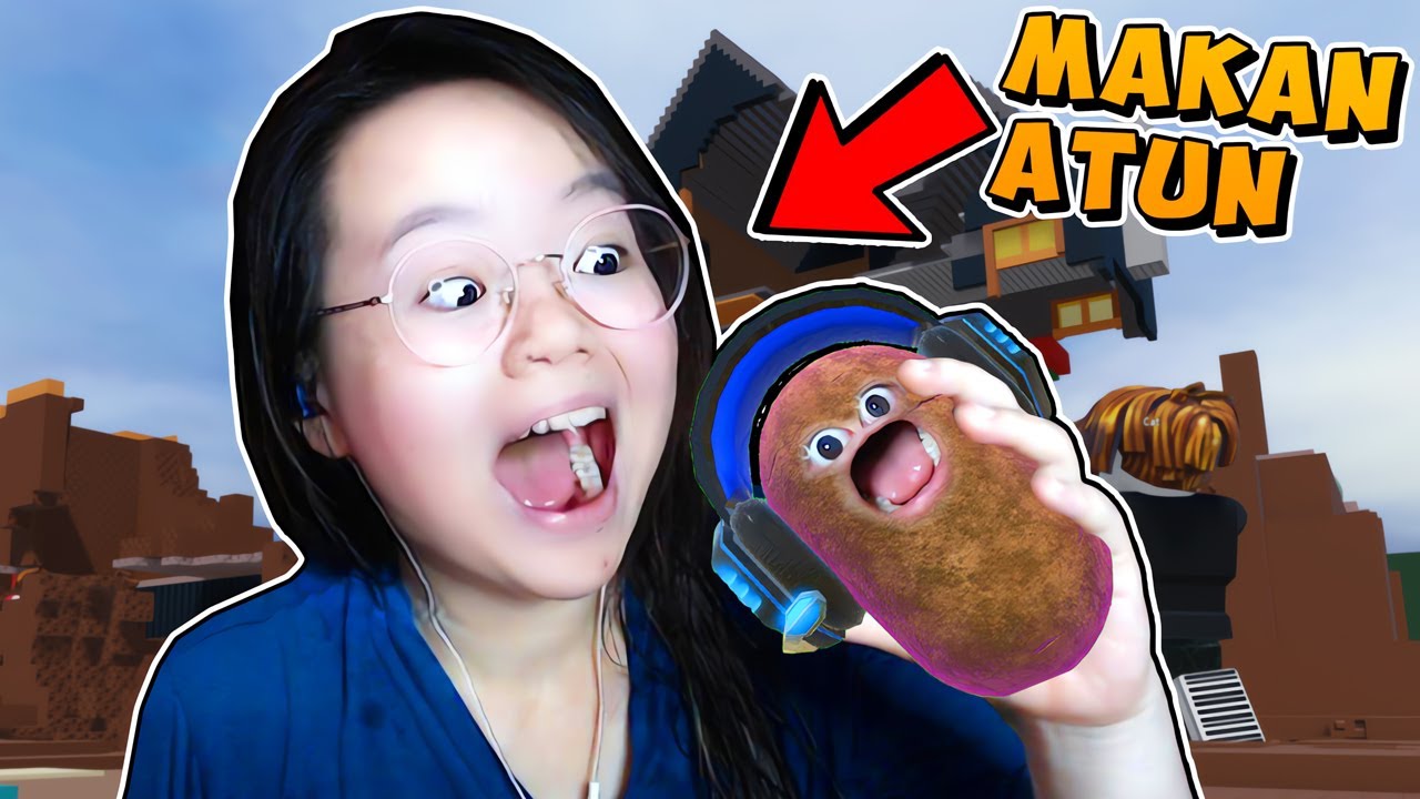 MOMON CHALLENGE MAKAN ATUN HIDUP2 di ROBLOX ft @BANGJBLOX - YouTube