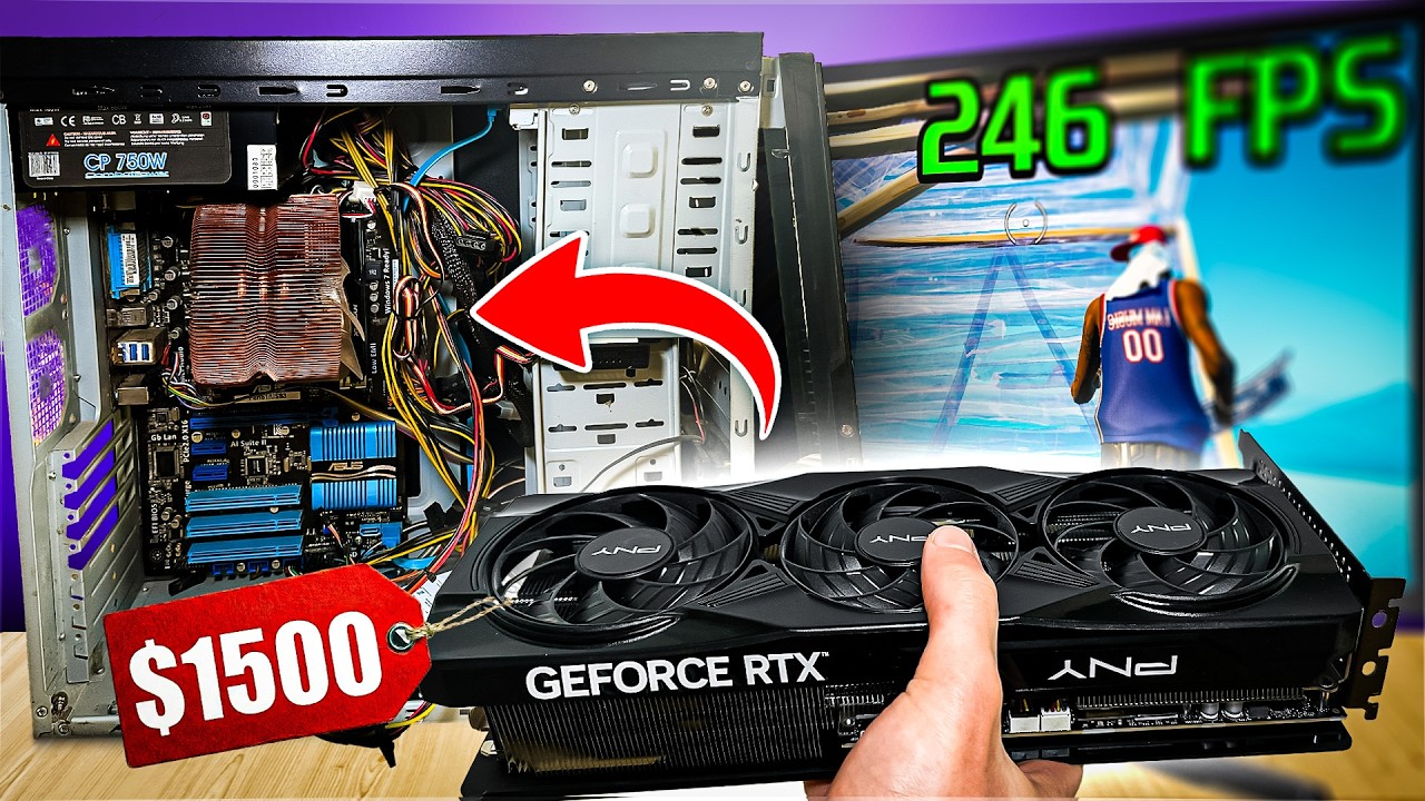 I Put a $1500 Graphics Card in my 15 year old PC - YouTube