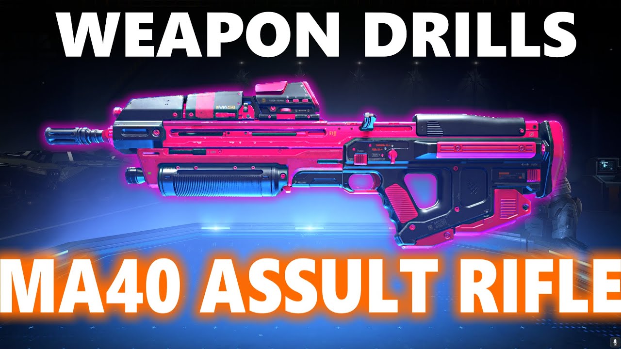 Halo Infinite Weapon Drills MA40 AR 3 Stars - YouTube