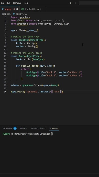 How to create GraphQL API in Python #python #programming #lofi #asmr #viral #code - YouTube