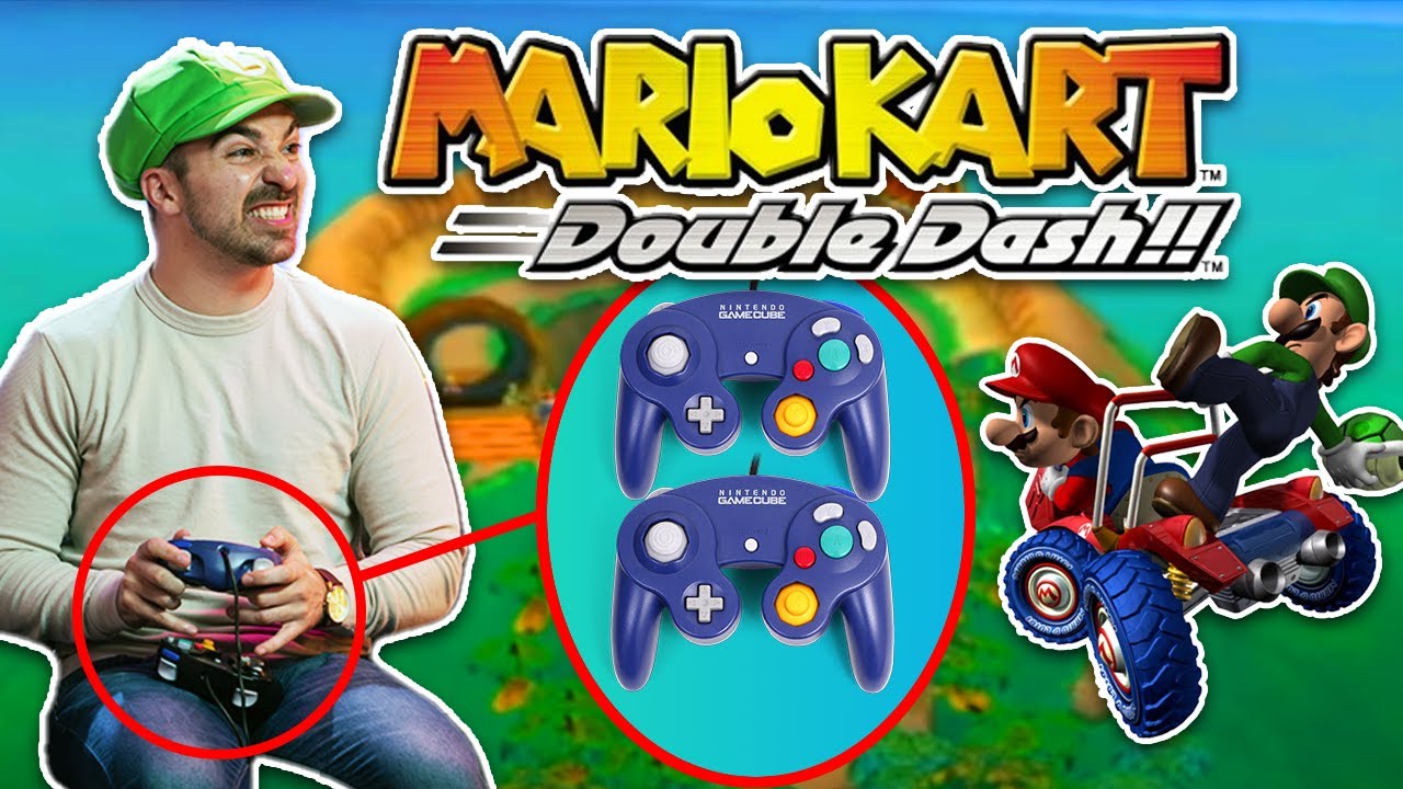 Double CONTROLLER Double Dash! - Mario Kart w/ 2 Gamecube Controllers ...