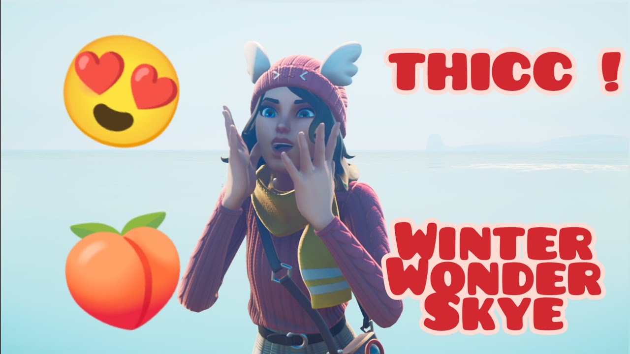 WINTER WONDER SKYE is THICC! (fortnite BOOTY showcase) - YouTube