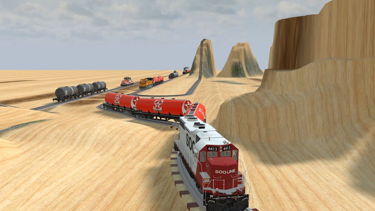 AMAZING ! ALL THE TRAINS SUCCEEDED UP AND DOWN THE HILLS - YouTube