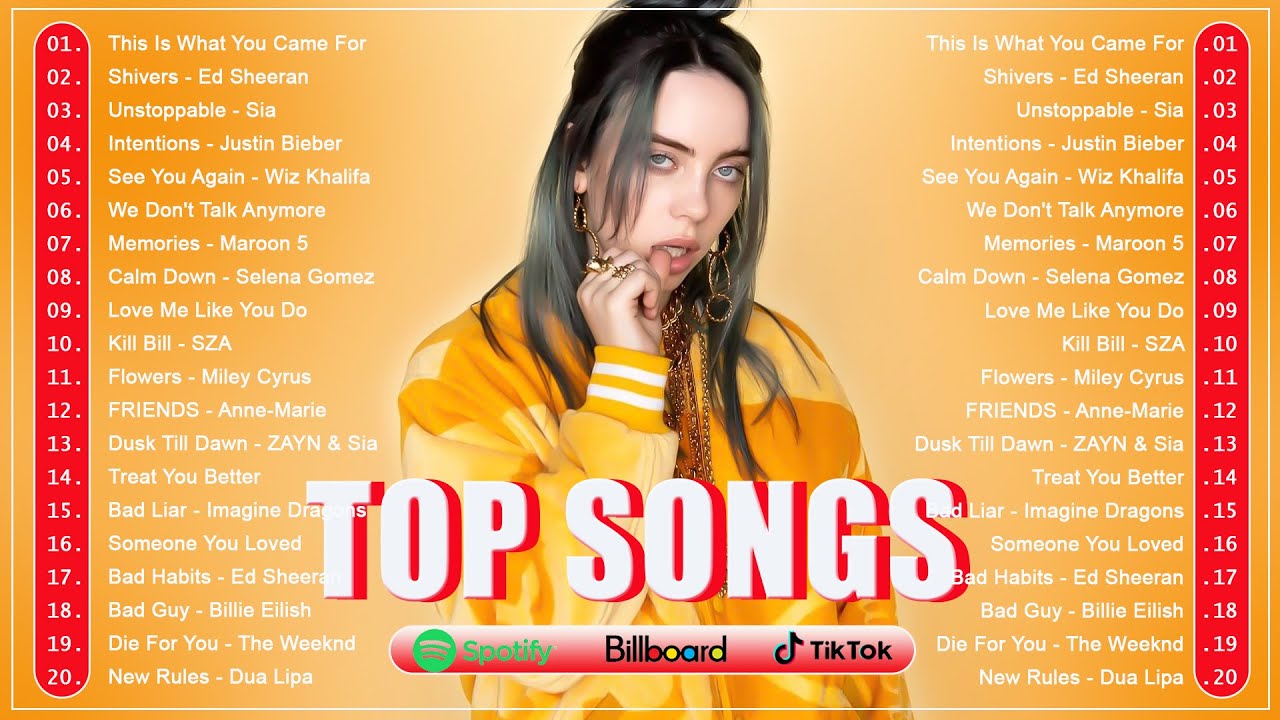 Top 40 Popular English Songs All Time - Ed Sheeran, Miley Cyrus, Rema ...