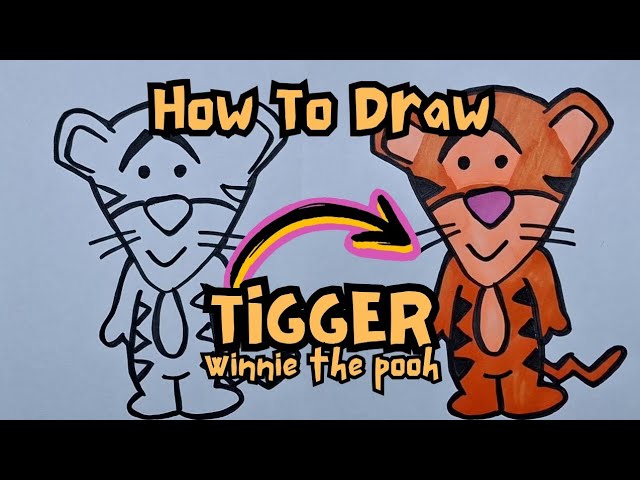 How To Draw Baby Tigger From Winnie The Pooh