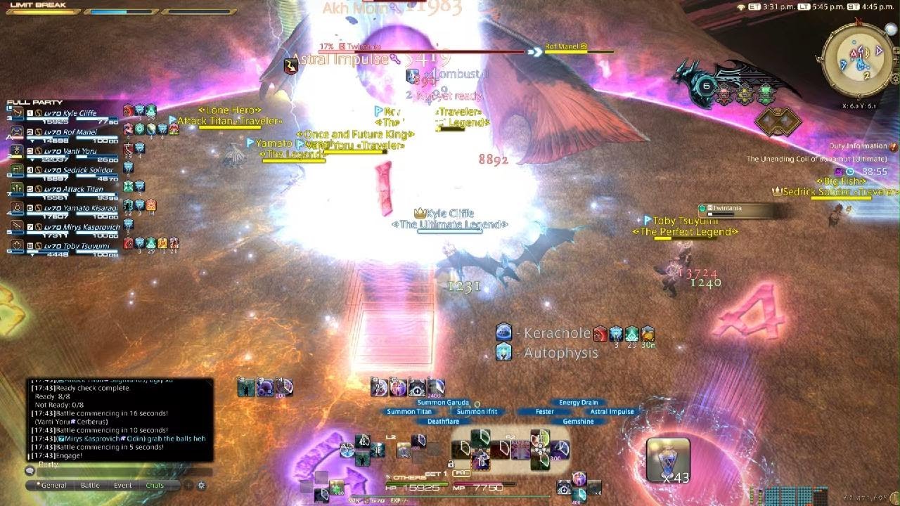 Final Fantasy 14 - The Unending Coil of Bahamut (UCoB) Clear - LPDU ...