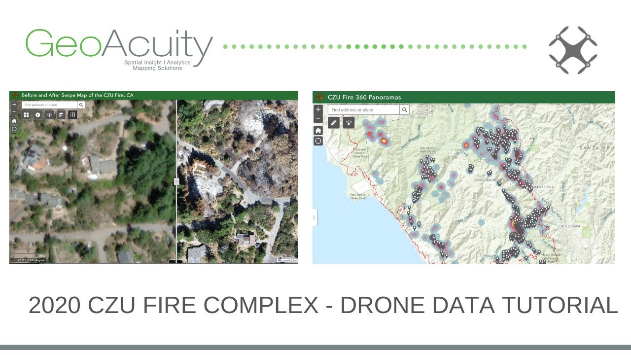 Drone Data Tutorial - CZU Complex Fire Santa Cruz County, California ...