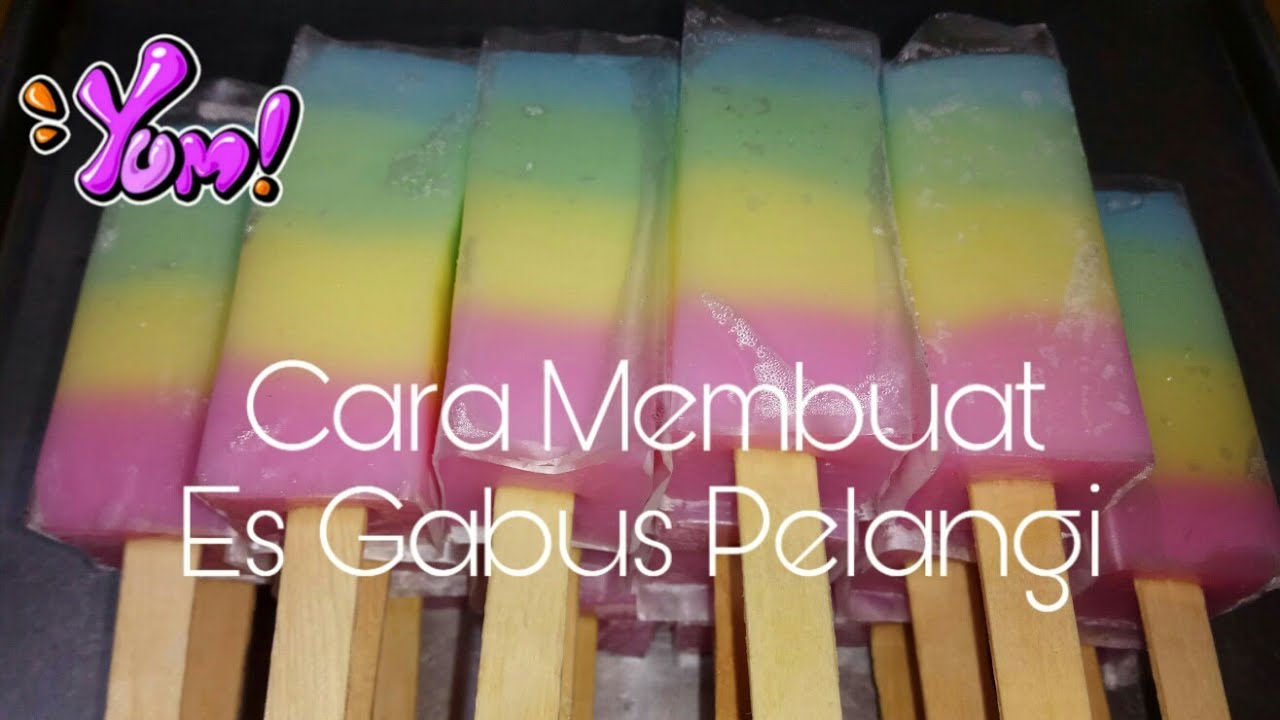 Cara Membuat Es Gabus Pelangi, Jajanan Jadul yang Enak Banget!! - YouTube