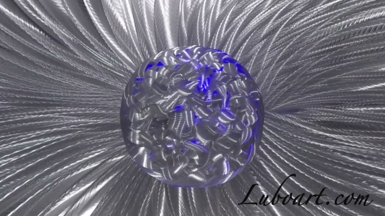 Metal art grind brushing Original 3D effect abstract wall decor by Lubo ...