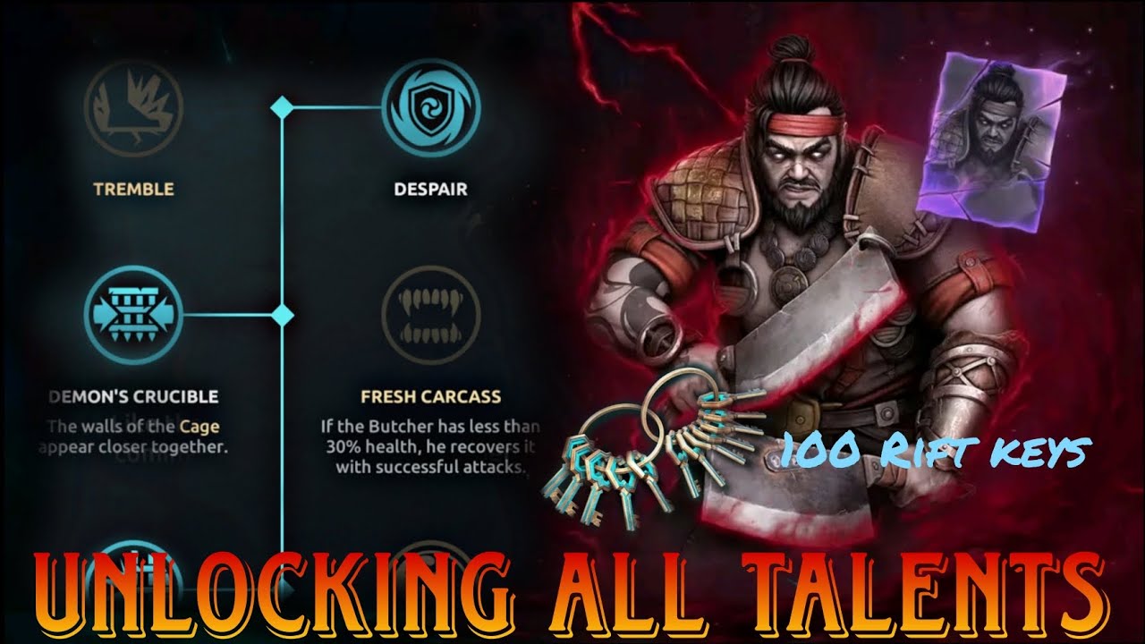 Unlocking all talents of butcher🤩 | Butcher rift event | Shadow fight ...