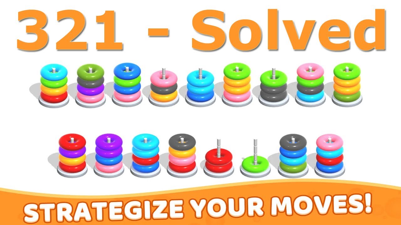 Color Hoop Stack - Level 321 - YouTube