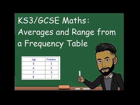 KS3/GCSE Maths: Averages and Range from a Frequency Table - YouTube