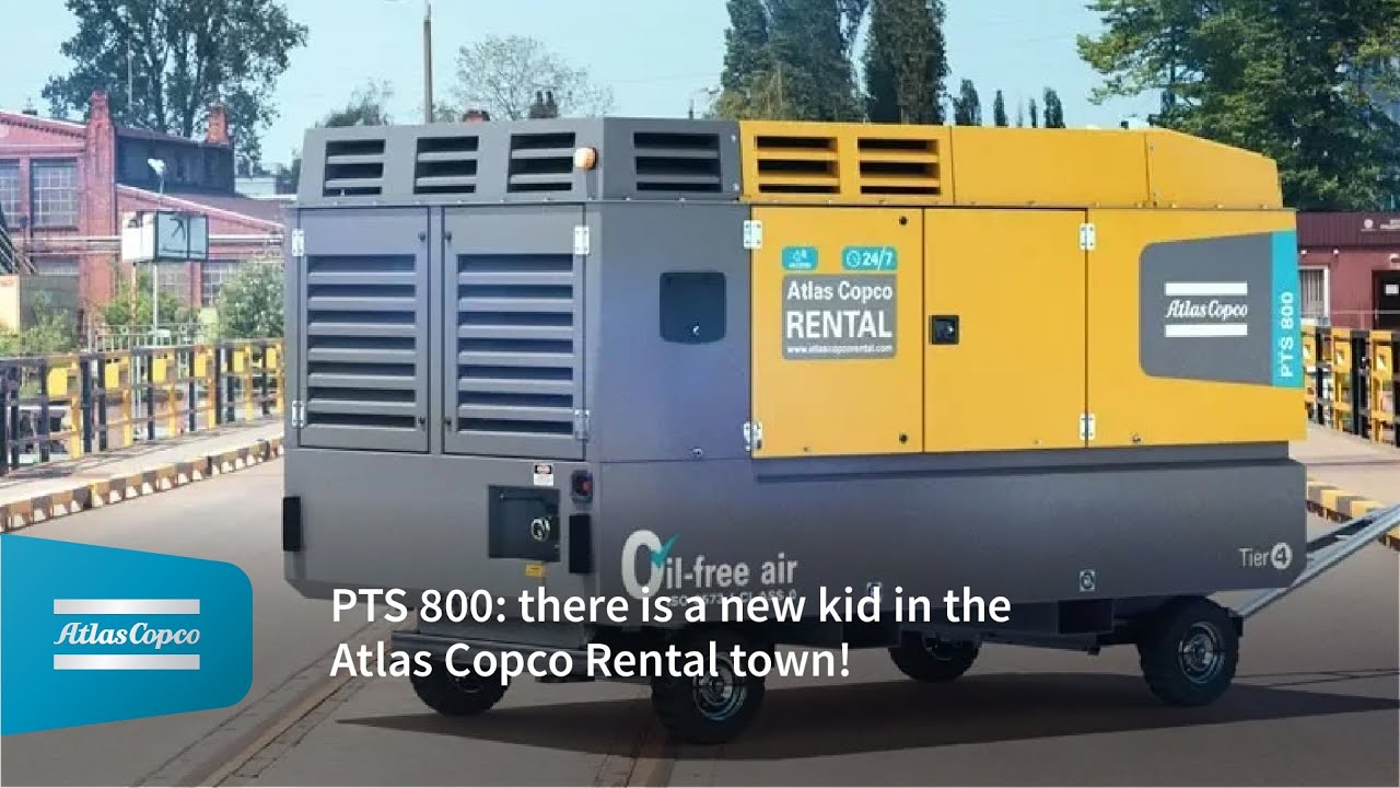 PTS 800: there is a new kid in the Atlas Copco Rental town! - YouTube