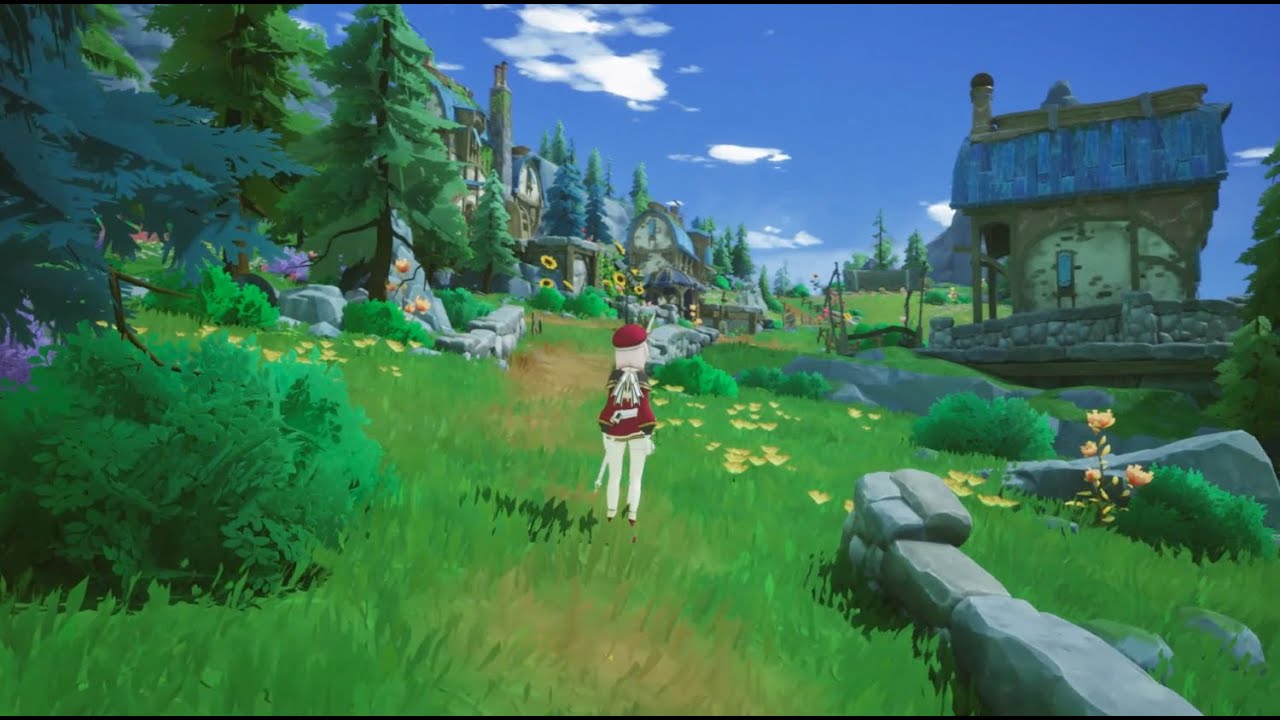 GenshinImpact_Fanart :: Fontaine_Town in Beryl Region :: level play ...