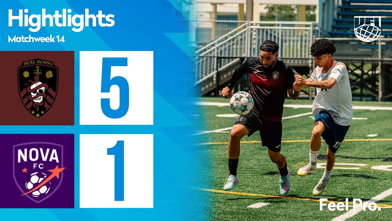 Nova FC v Real Rosso | The Ultimate Futbol League Highlights - YouTube