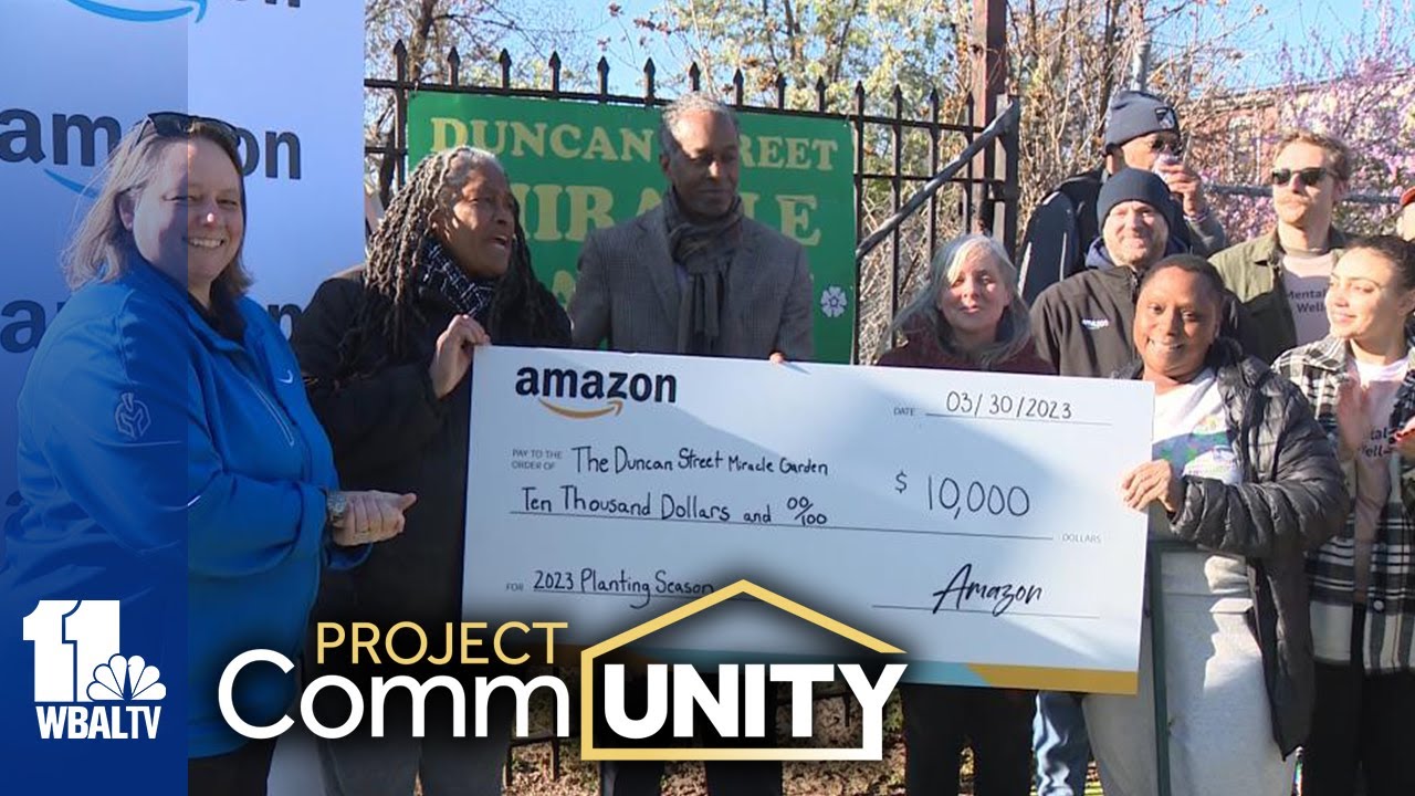 Community garden gets big boost of supplies, volunteers from Amazon ...