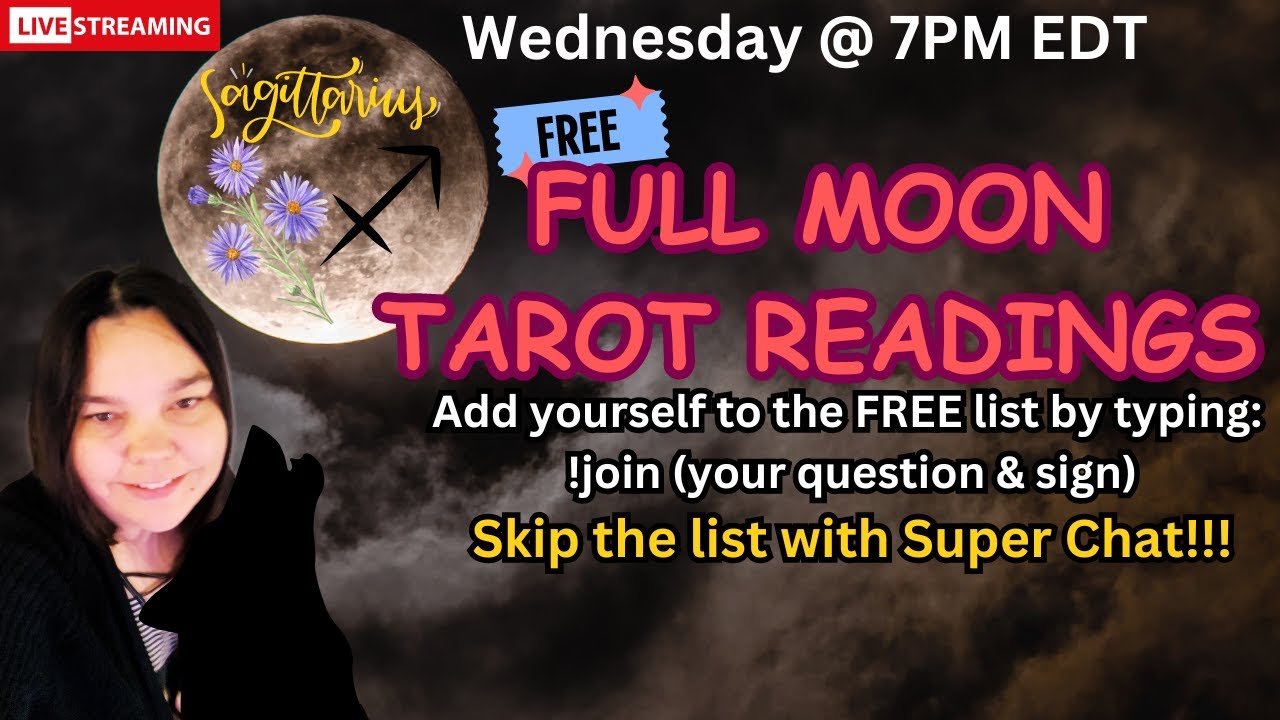 FREE FULL MOON TAROT READINGS 18+ 🌺 #tarotreading #spiritualguidance ...