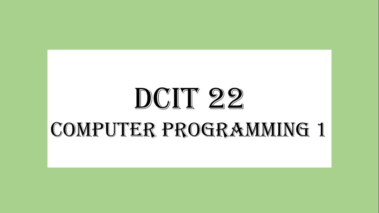 DCIT 22 9 24 - YouTube