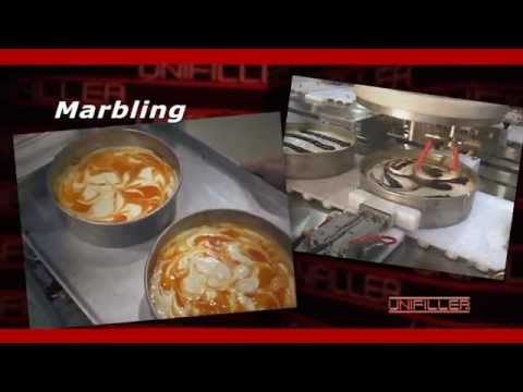 Unifiller Cheesecake Production Line - YouTube