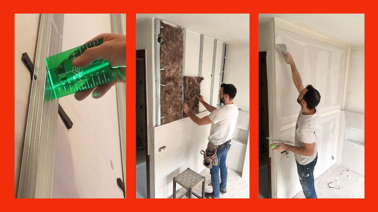 🔥 Técnica Efectiva para Aplomar Paredes con Perfil Omega y Paneles de ...