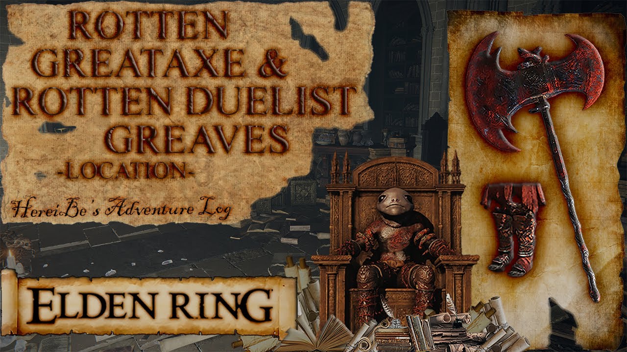 Rotten Greataxe & Rotten Duelist Greaves Location | Elden Ring - YouTube