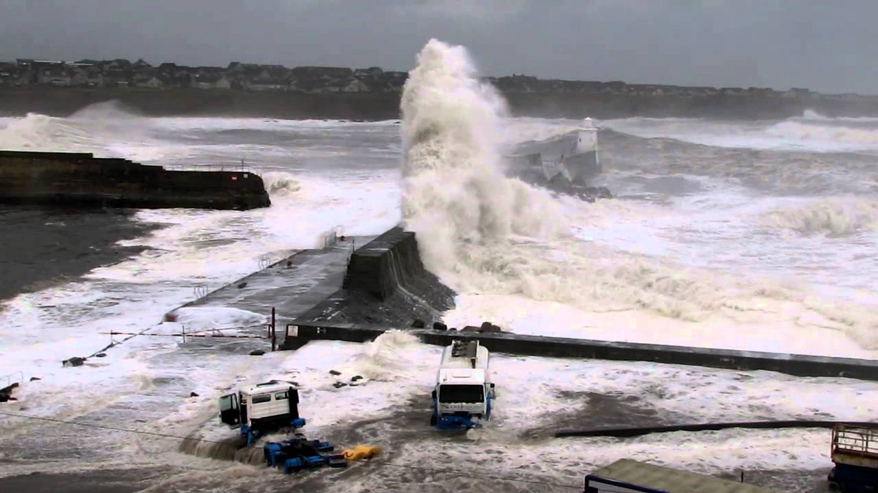 Wick Harbour Storm - YouTube