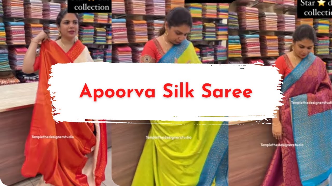 Apoorva Silk Sarees | Star Dust Collection | Shop Now On templedesigner ...