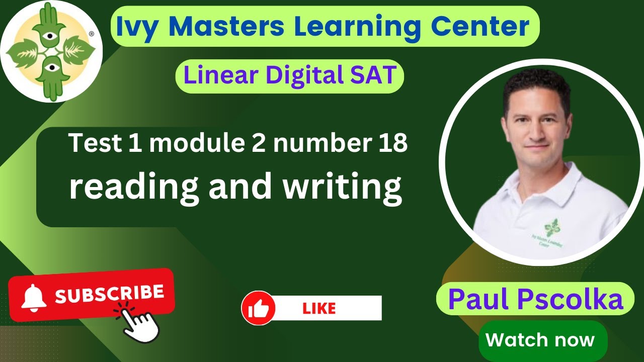 Linear Digital SAT reading and writing practice test 1 module 2 number ...