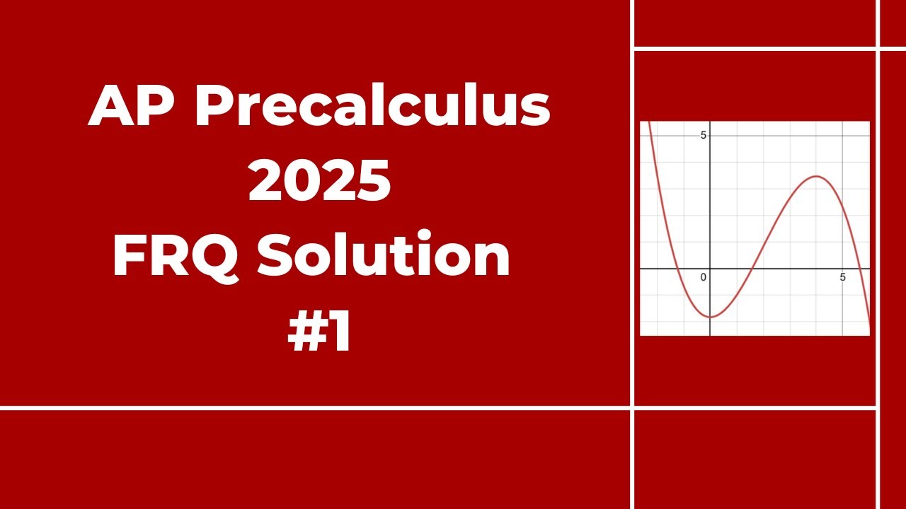 2025 AP Precalculus Free Response #1 - YouTube